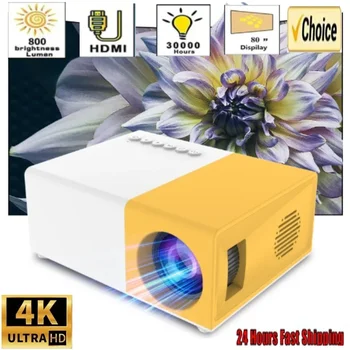 YG300 MINI Projector Portable Home Theater Smart TV Laser Beamer 3D ...