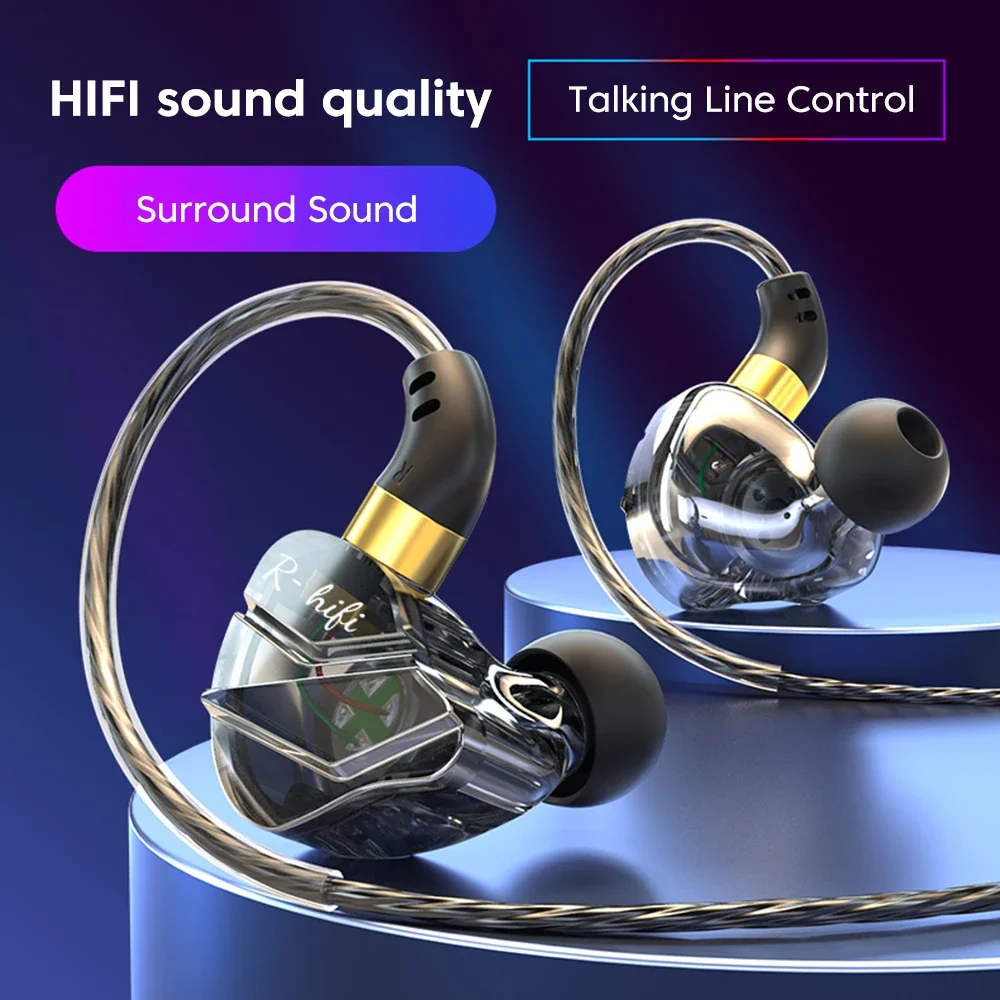 high-end-earphone-3-5mm-L-Bending-Plug-Wired-HIFI-Bass-Earphone-in-Ear ...