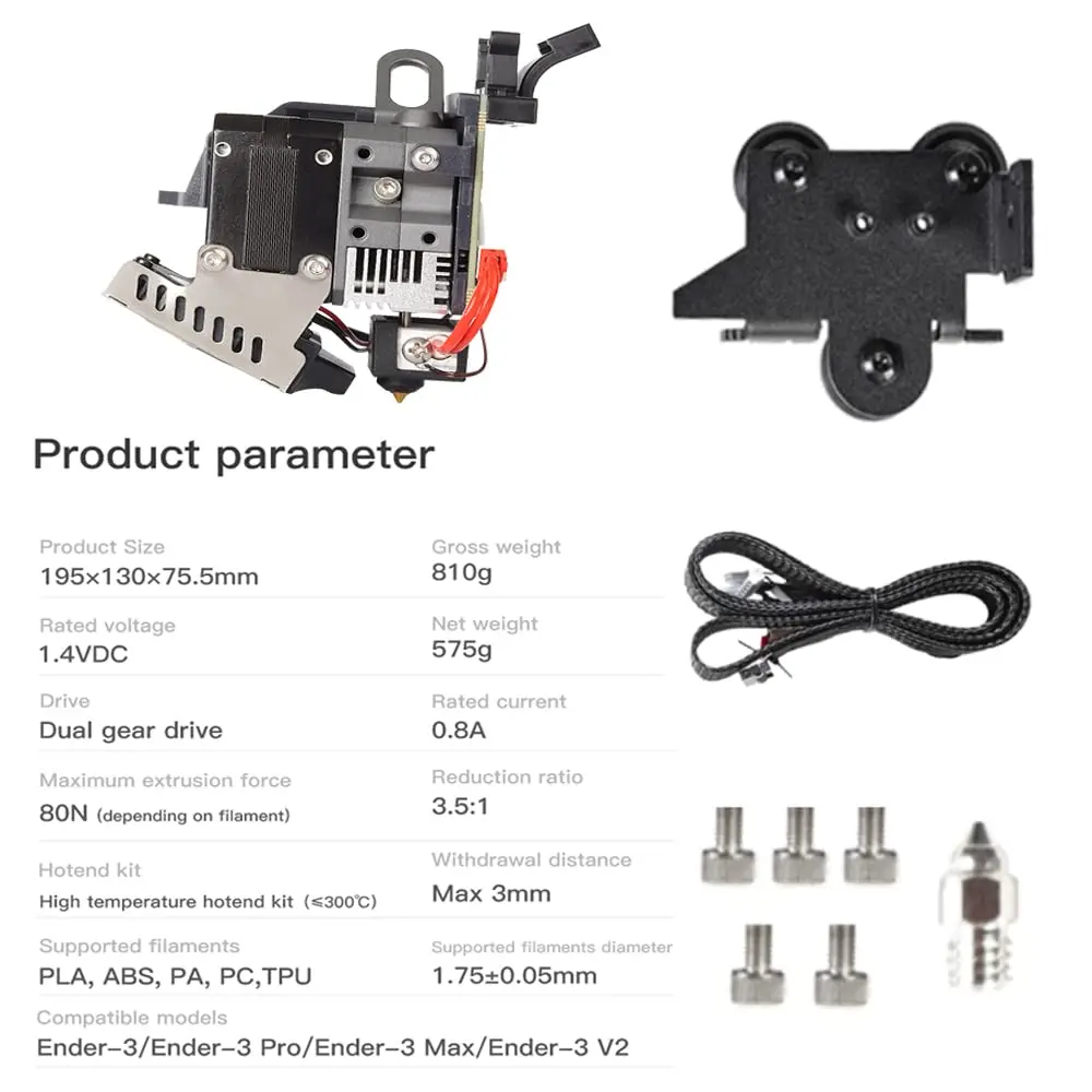 Creality Official Sprite Extruder Pro Upgrade Kit All Metal 300 High
