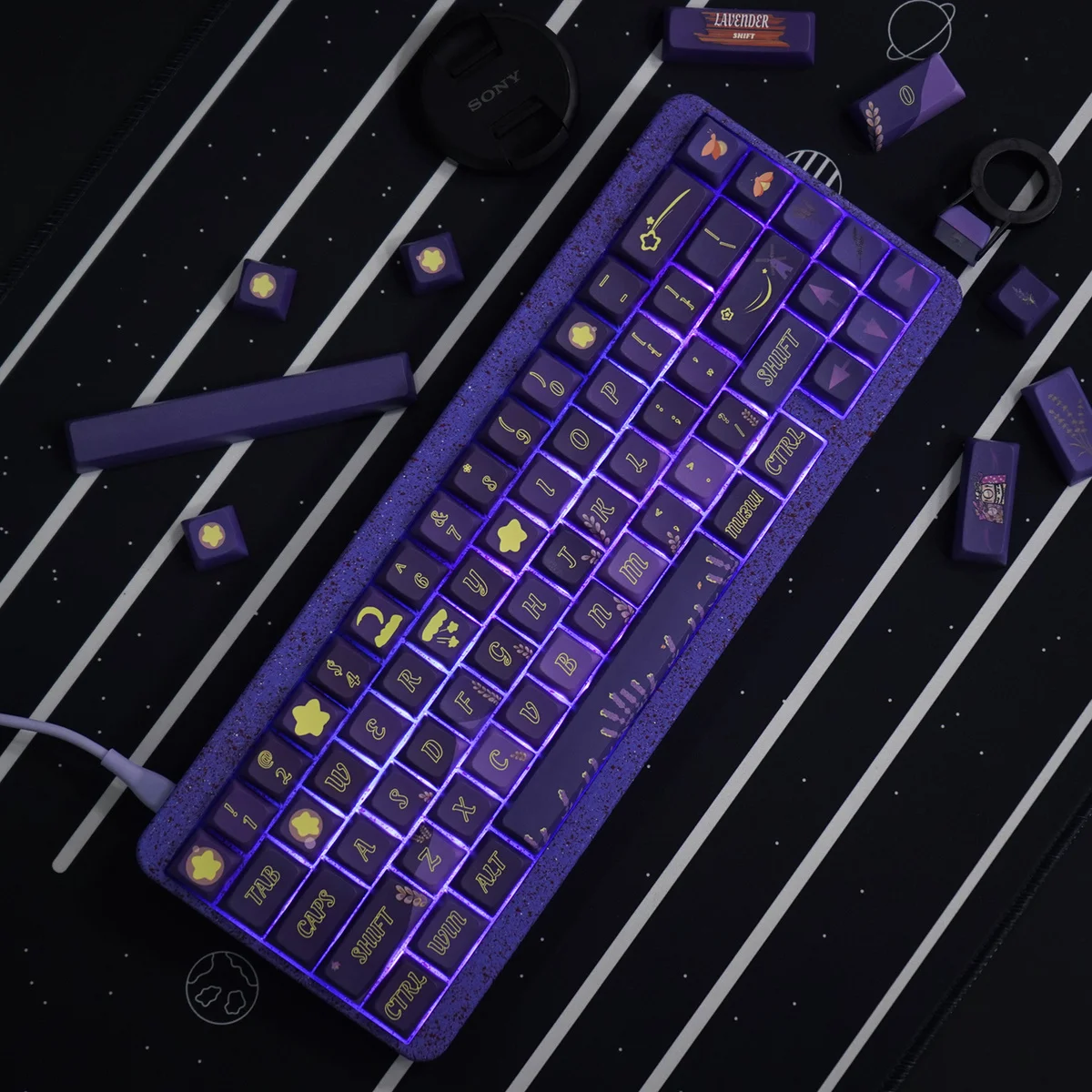 PBT-Keycaps-XDA-Mechanical-Keyboard-Keycaps-Purple-Keycap-Lavender ...