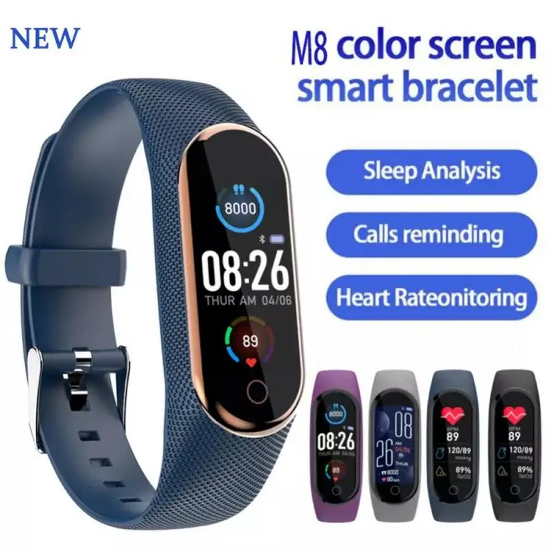 M8 Fitness Bracelet Smart Band Watches Women Men's Watch Blood Pressure Monitor Sports ...