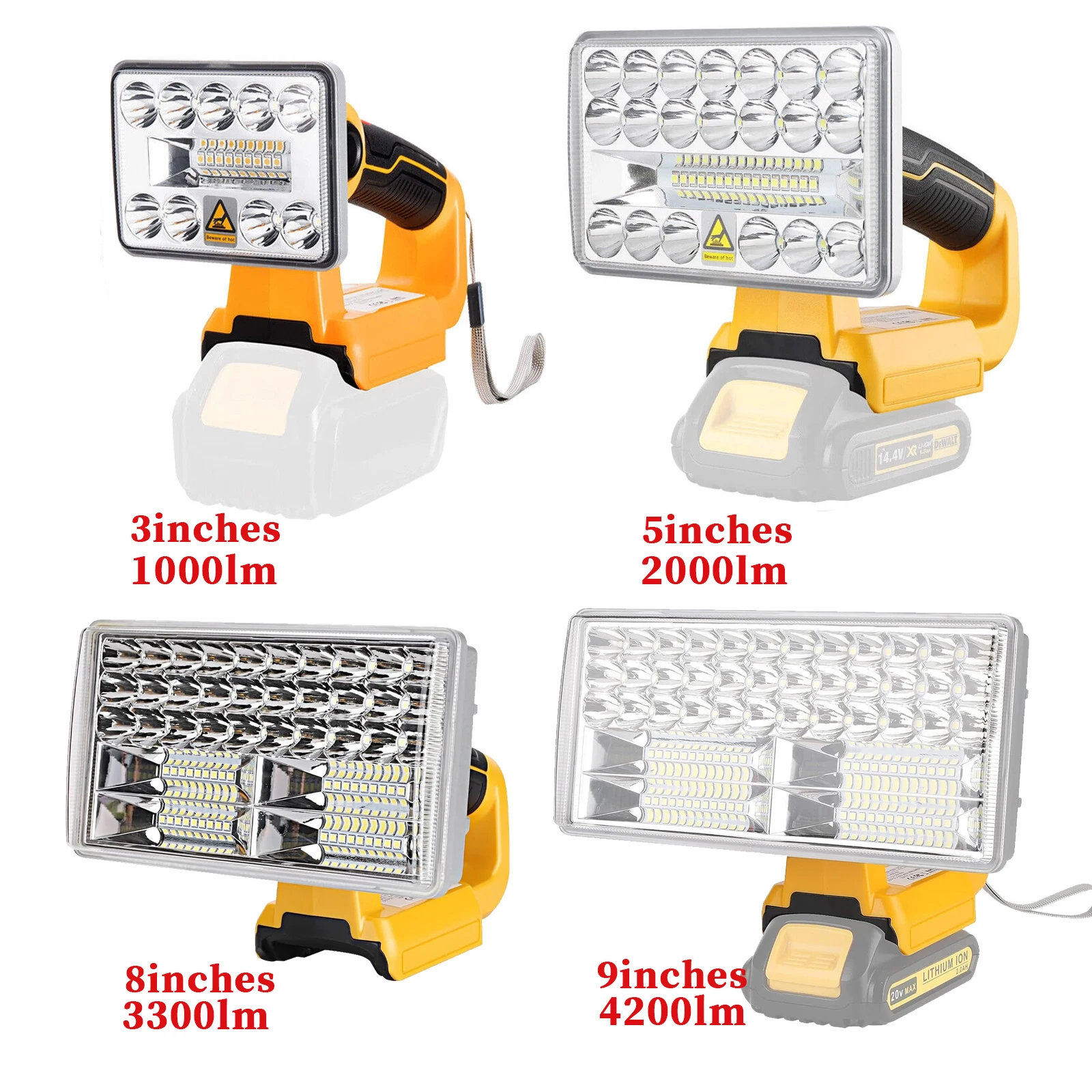 LED-Work-Light-for-Dewalt-18V-Li-Ion-Battery-Bright-Handheld-Flashlight ...