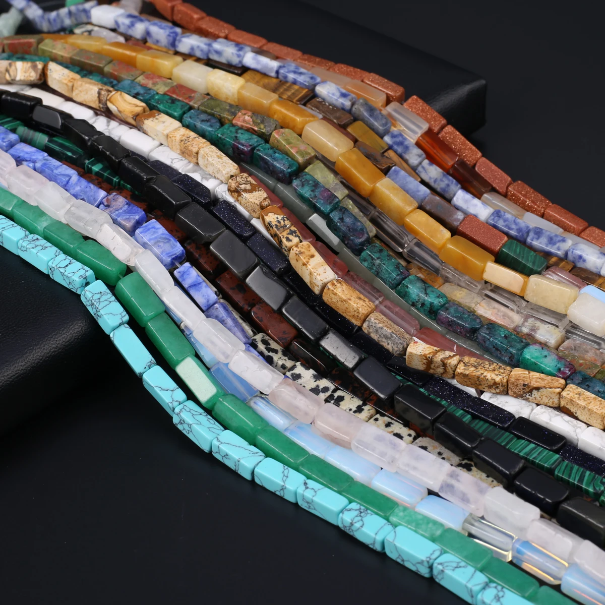 Natural-Stone-Beads-Green-Aventurine-Malachite-Isolation-Beads-For ...