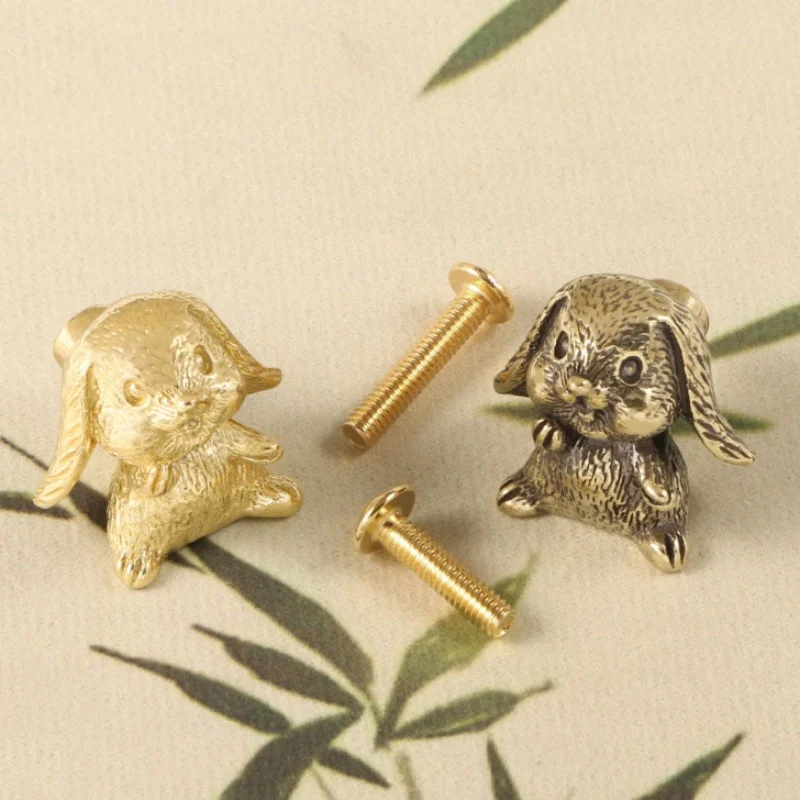 Creative-Cartoon-Cute-Chuckle-Looper-Rabbit-Solid-Brass-Drawer-Bed ...