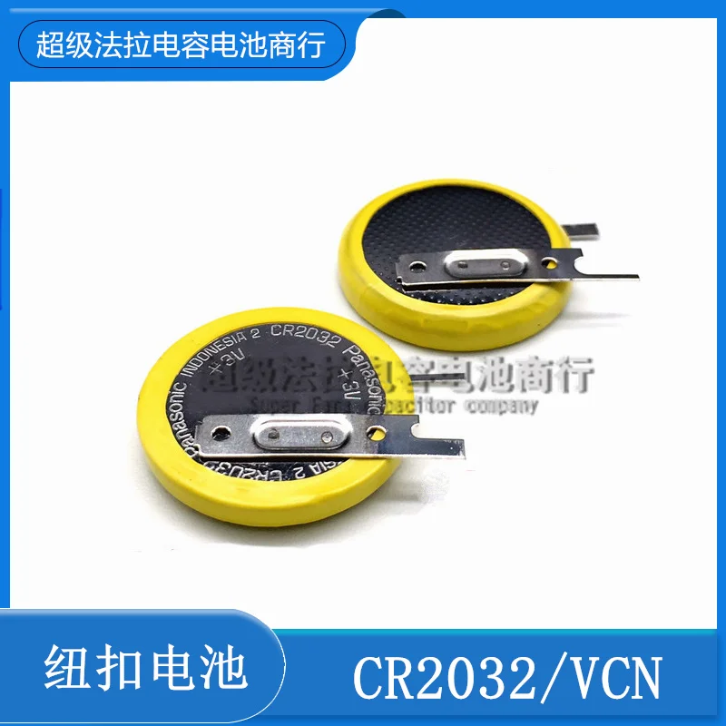For-New-Panasonic-Panasonic-Button-Battery-CR2032-3V-with-Welding-Feet ...