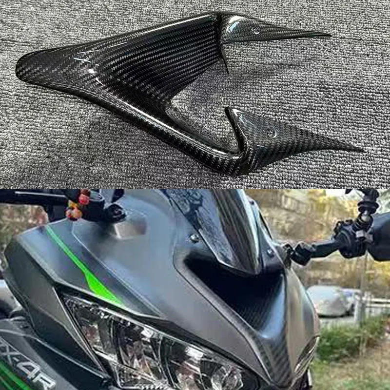 3K carbon fiber front air wing bird beak air intake lower fairing kit ...