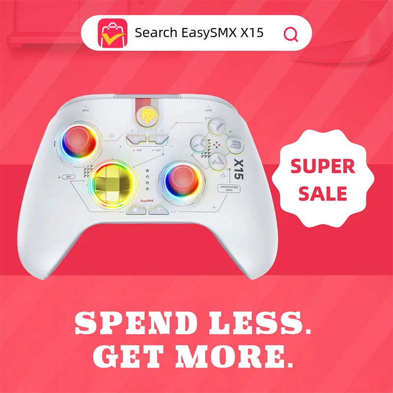 EasySMX-X15-Wireless-PC-Gamepad-Bluetooth-Joystick-Controller-for-PC-Windows-Nintendo-Switch ...