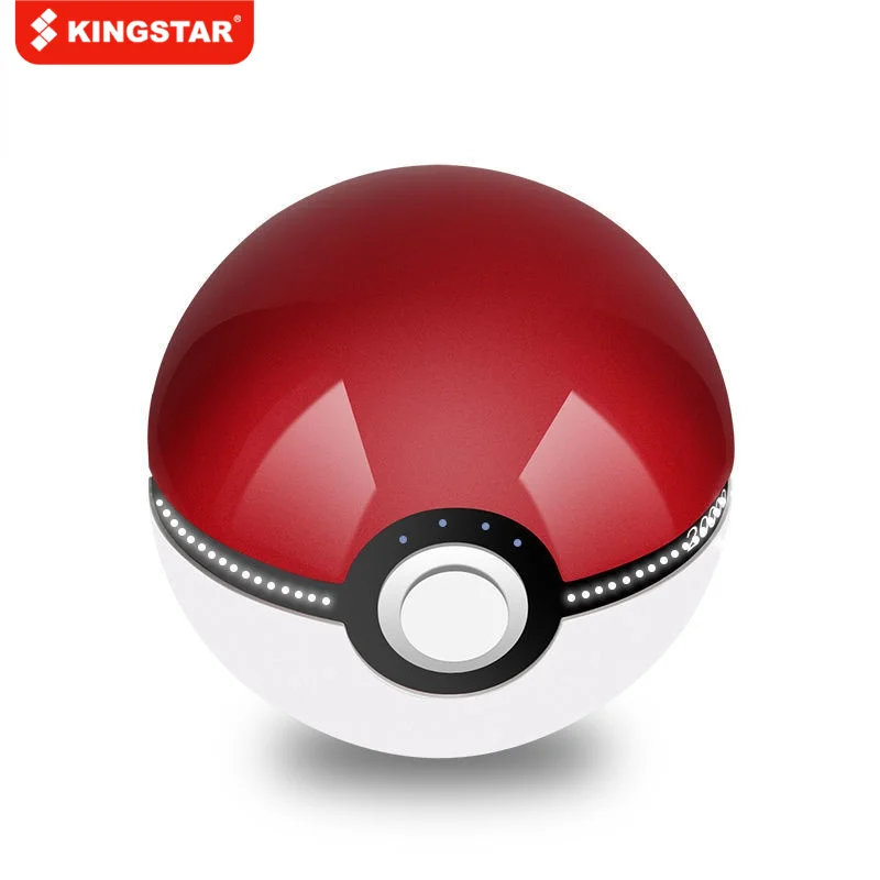 KINGSTAR Mini banco de energía de Pokemon Ball, cargador de teléfono ...