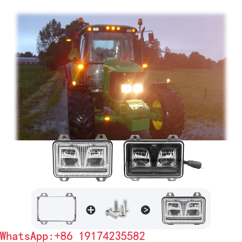 ECE R149 High/Low Beam LED Sealed Beam Headlight 40W Square 4x6 Inch ...