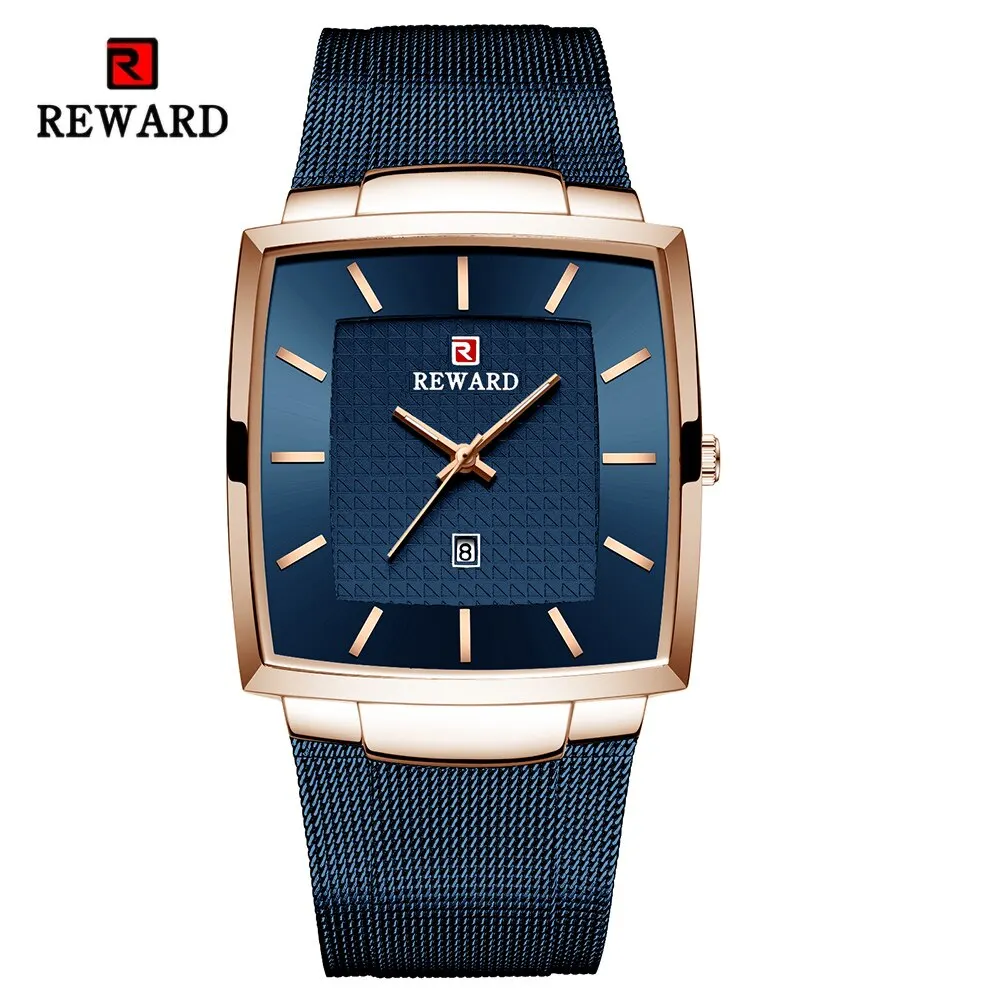 REWARD-reloj-cuadrado-para-hombre-pulsera-de-negocios-a-la-moda-con ...