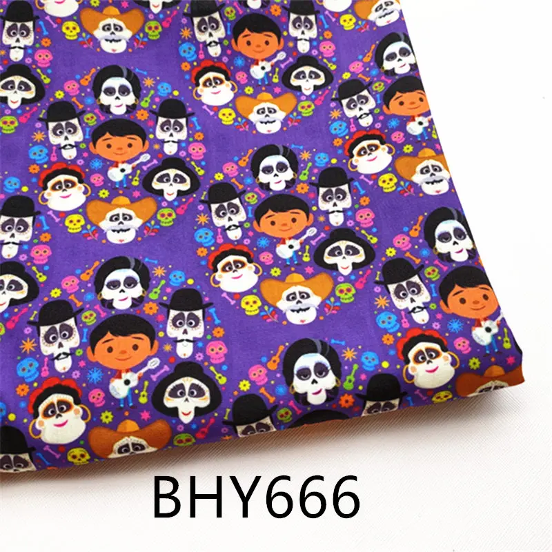 45-145cm-half-yard-movie-coco-cartoon-character-print-polyester-cotton ...