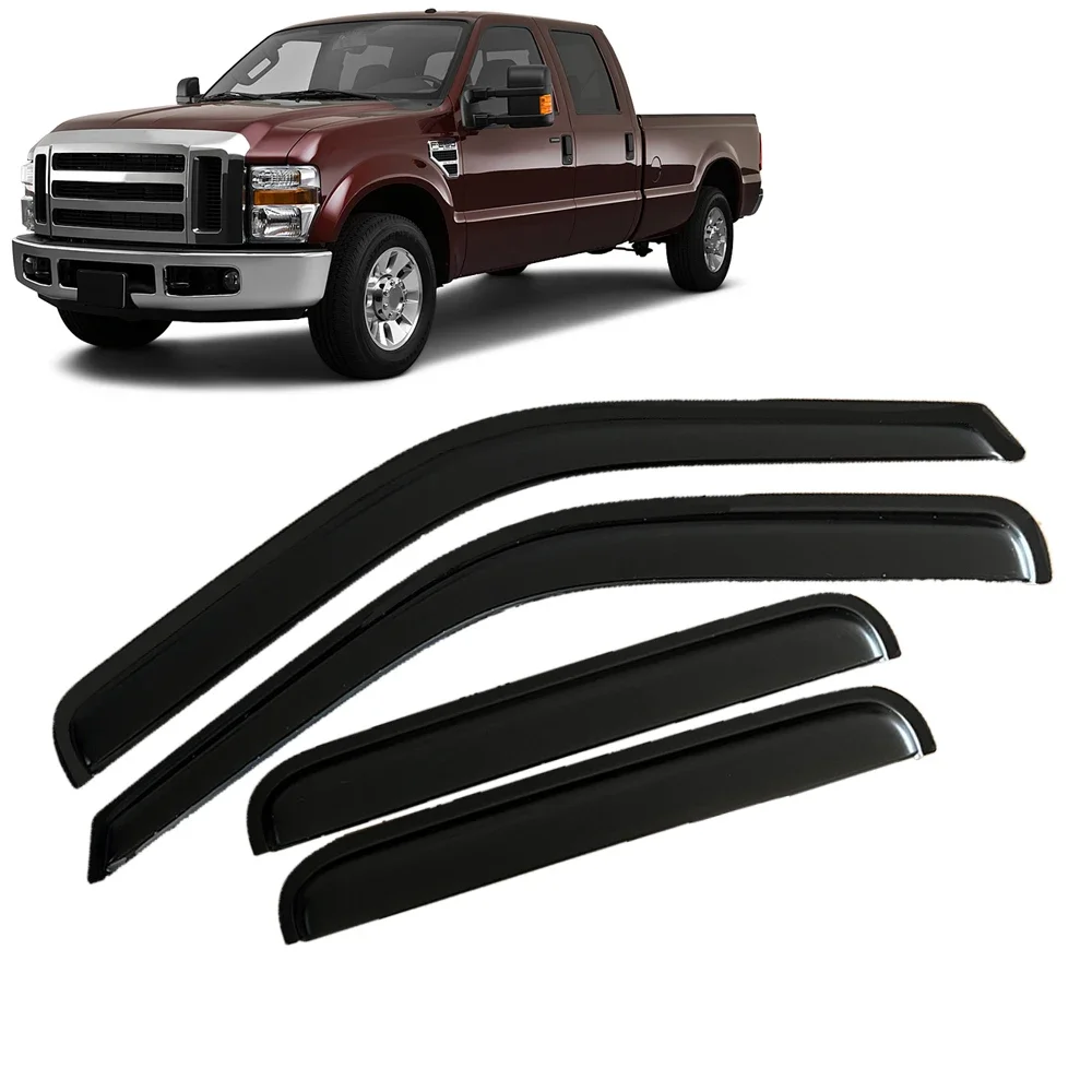 Window Visor for FORD F-250 F-350 F-450 F-550 Super Duty CREW CAB ...