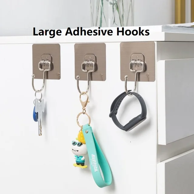 Stick On Hooks For Hanging KRUI Fireproof Wall Hooks (1-Pack ...