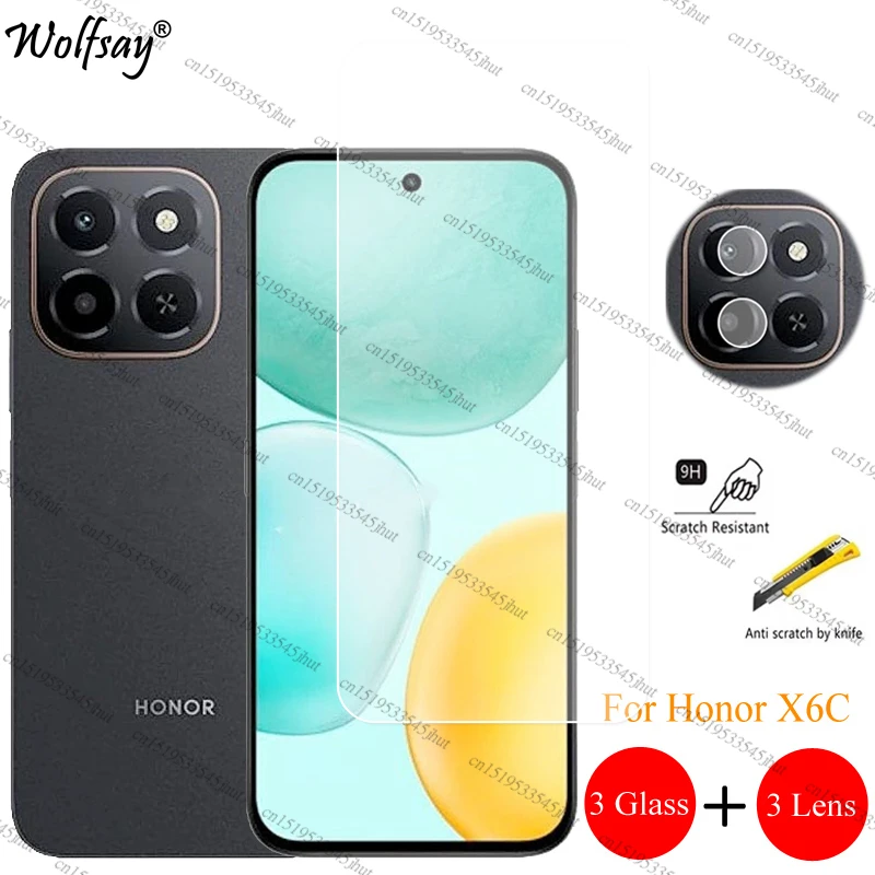 Camera Lens Protector For Honor X6c Screen Protector Tempered Glass ...