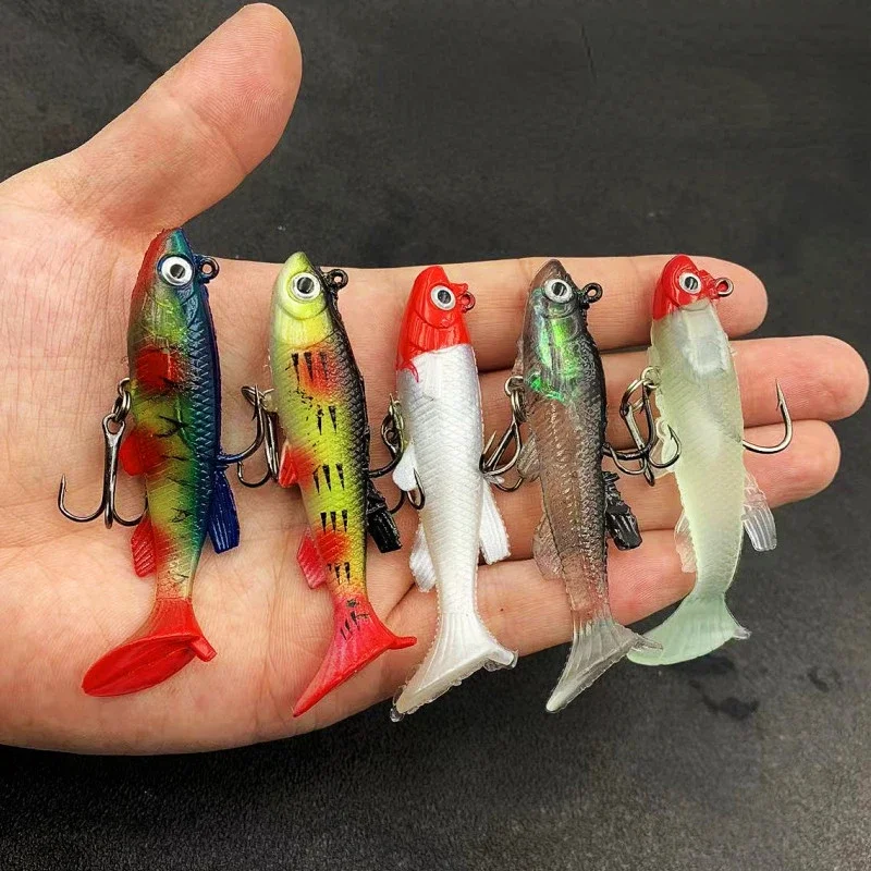 1pc-8cm-12g-Jig-Hook-Silicone-Soft-Bait-Set-Swimbait-Fishing-Wobblers ...