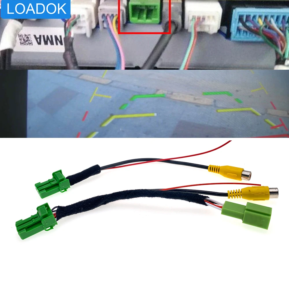 10 Pin Car Radio Camera Parking Rear Video Rca Plug Reverse Convert ...