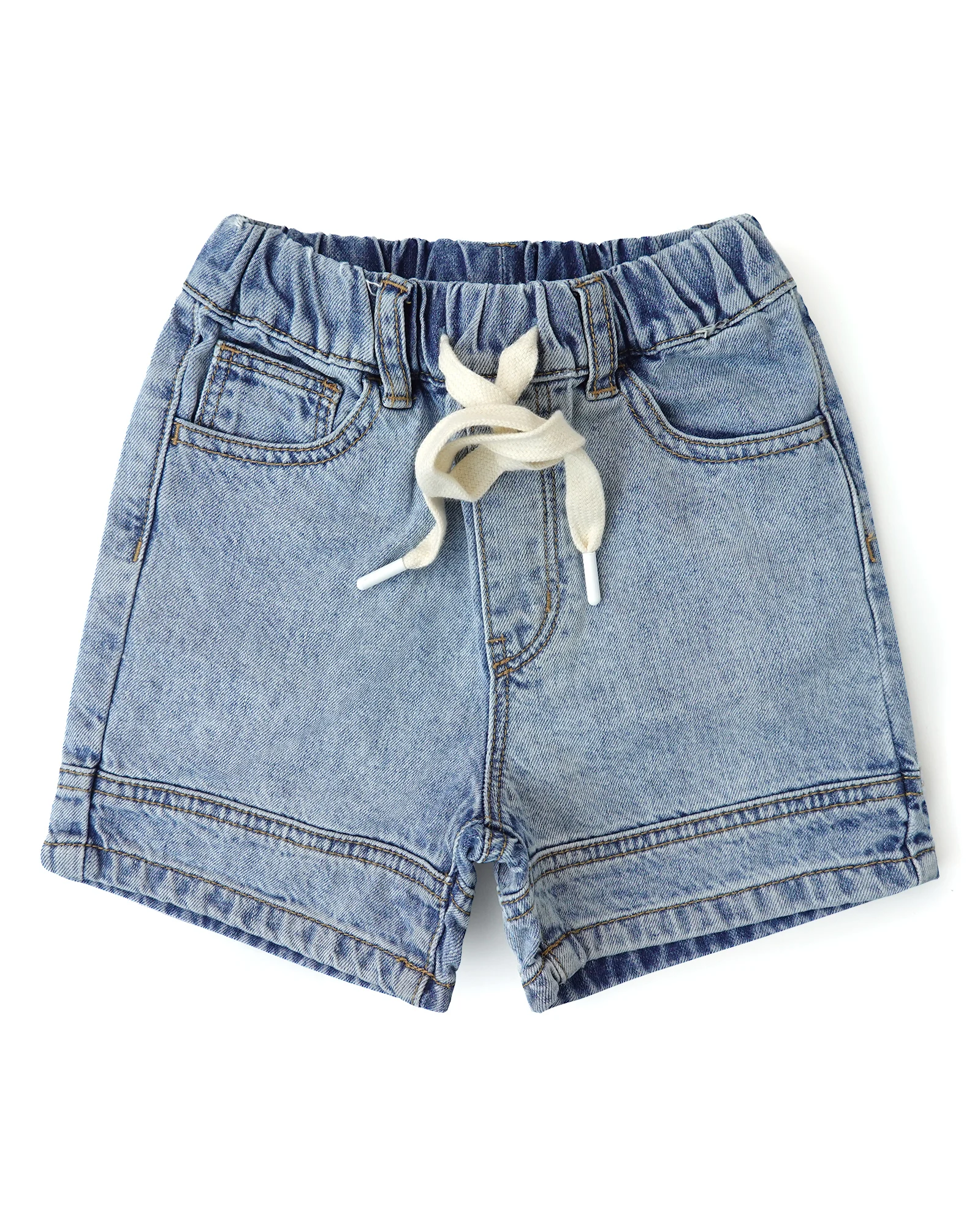 KIDSCOOL-SPACE-Baby-Little-Big-Boys-Denim-Shorts-Elastic-Waist-with ...