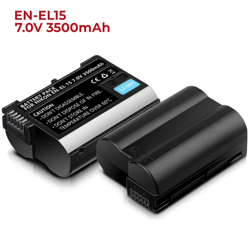 1-5Pack of EN-EL15 7.0V 3500mAh Batteries for Nikon D850,D7500,1 V1 ...