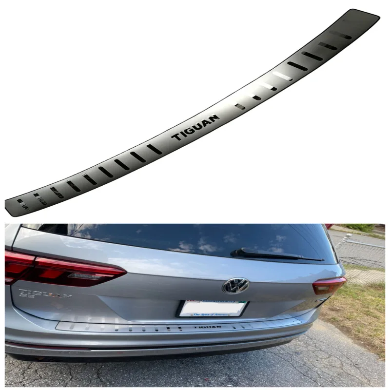 For-Tiguan-TiguanL-2017-2021-Car-Rearguards-Stainless-Steel-Rear-Bumper ...