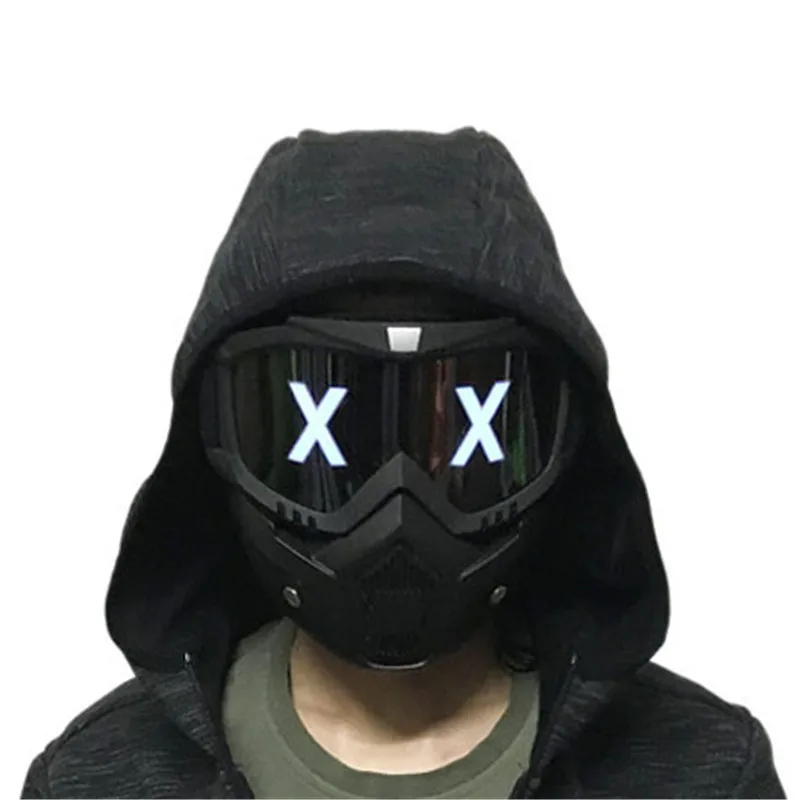 Hacker-Game-Marcus-Wrench-X-Expression-Masks-Half-Face-X-Eyes-DIY ...