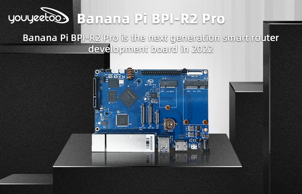 Banana PI BPI R2 Pro Rockchip RK3568 Opensource Router Demo Board Quad ...