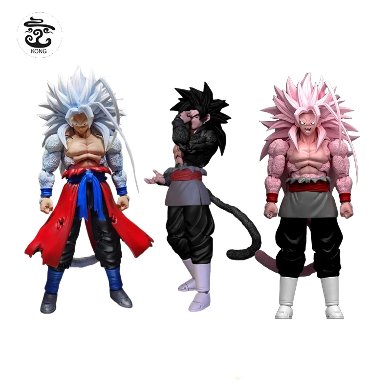 Pre-order Kong Model SHF Ssj5 Super 5 Vegetto Black Hair Wukong Anime ...