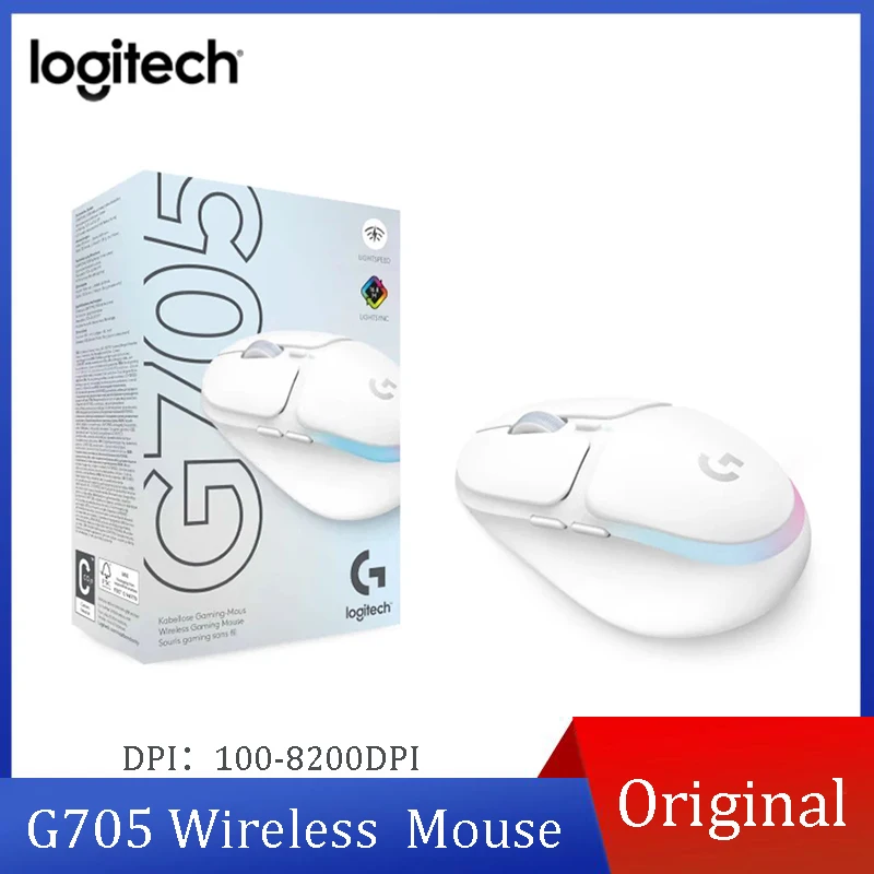 Logitech G705 Mouse para jogos sem fio, Lightspeed personalizável ...