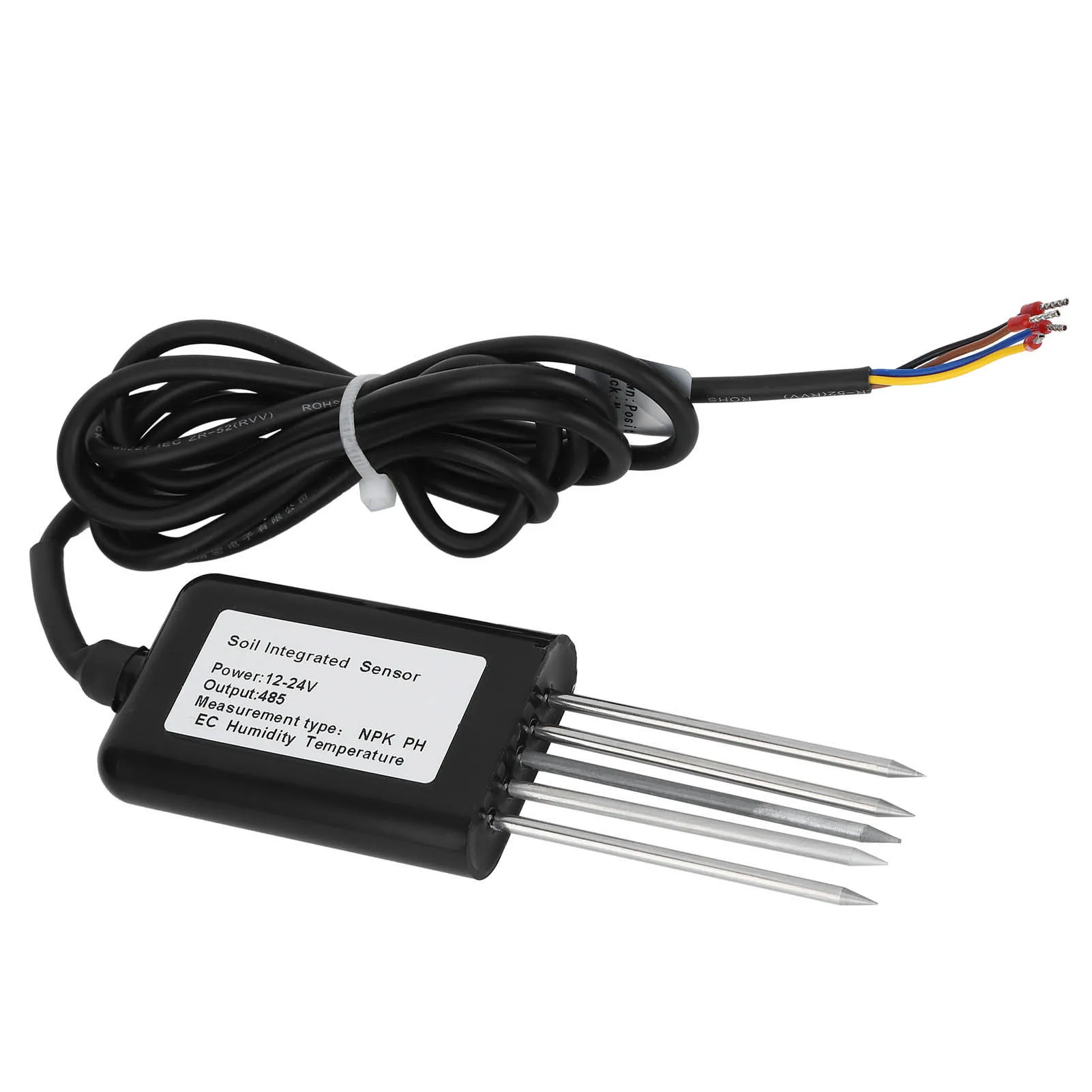 RS485-5Pin-Soil-PH-NPK-Temperature-and-Humidity-EC-Sensor-Conductivity ...