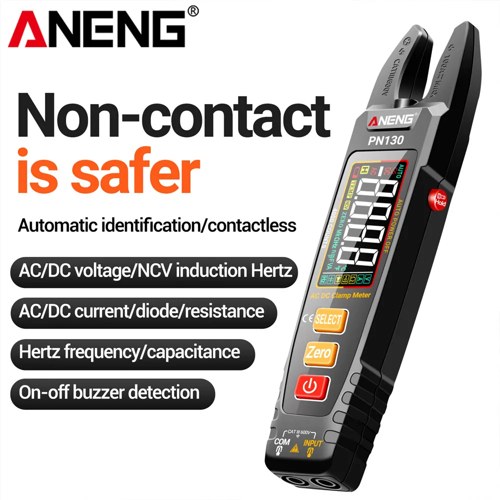 ANENG-PN130-U-shaped-Clamp-Meter-Built-in-lithium-Battery-Pliers-Tester ...