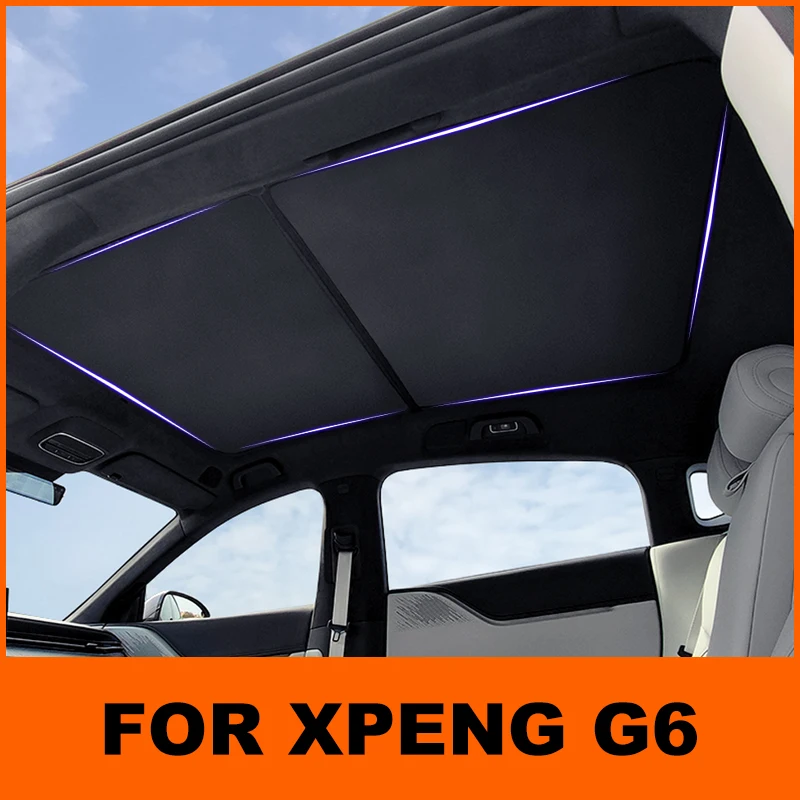Sunshades For XPENG G6 2023 2024 2025 Sunroof Ice Cloth Buckle Sun Pare ...