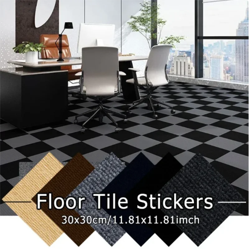 Self-adhesive-Carpet-Tiles-Floor-Mats-Puzzle-Anti-Slip-Floor-Stickers ...
