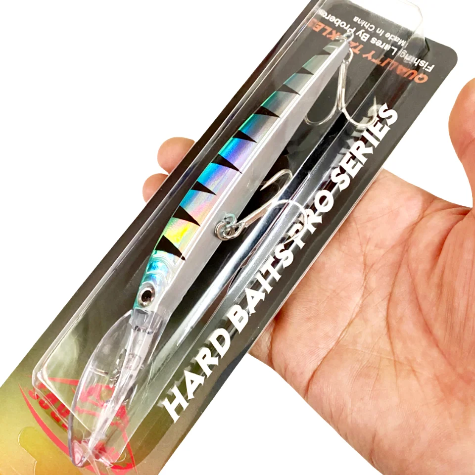 1PC-Big-Catch-Fishing-Lures-10-Colors-17cm-27g-Minnow-Plastic-Hard ...