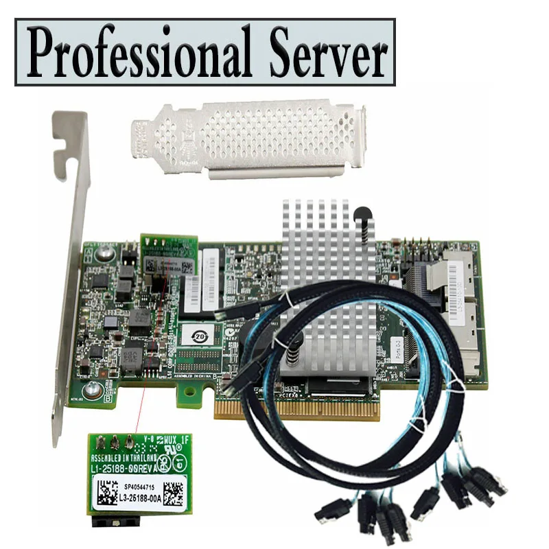 LSI 9267 8i PCI E 3.0 8 Port 512M 6 Gbps SATA/SAS+Key Support RAID 5 6 ...