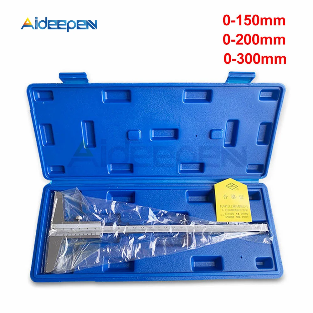 0-150mm-0-200mm-0-300mm-Full-Metal-Steel-Depth-Vernier-Caliper-Gauge ...