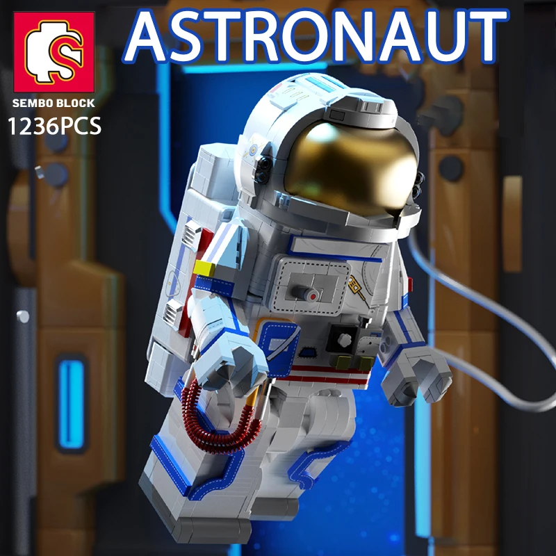 SEMBO Blocks 1236pcs Astronaut Model Building Blocks Space Exploration ...