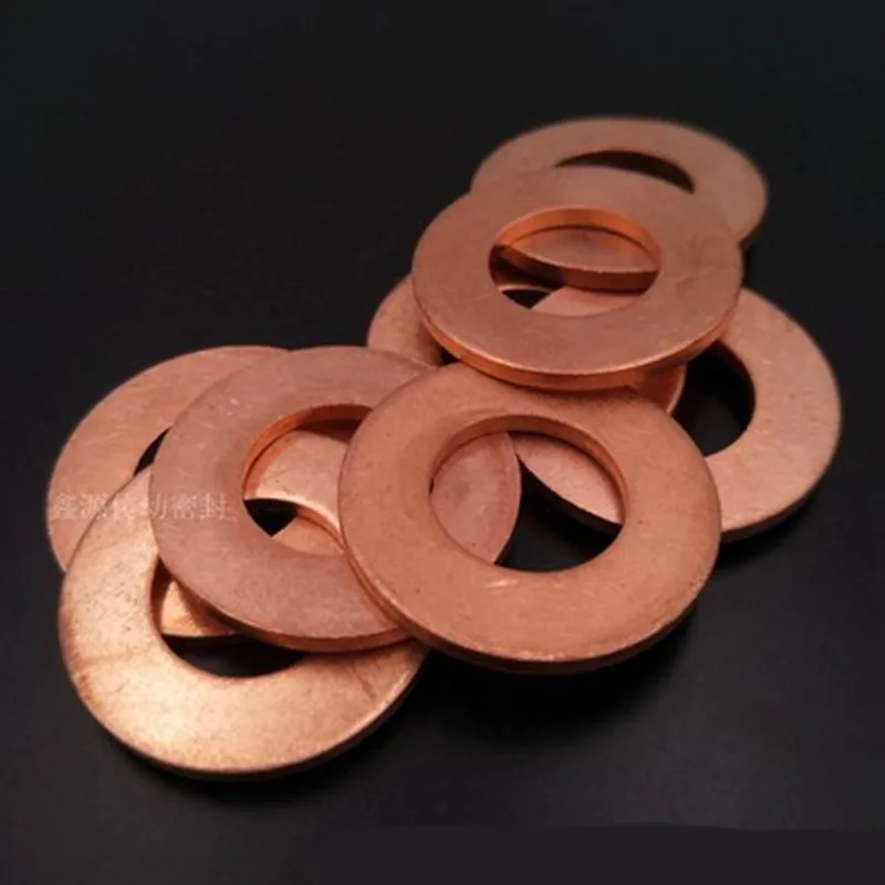 10pcs M6 M8 M10 M12 M14 M16 M18 M20 thickness 1.5mm Solid Copper Washer ...