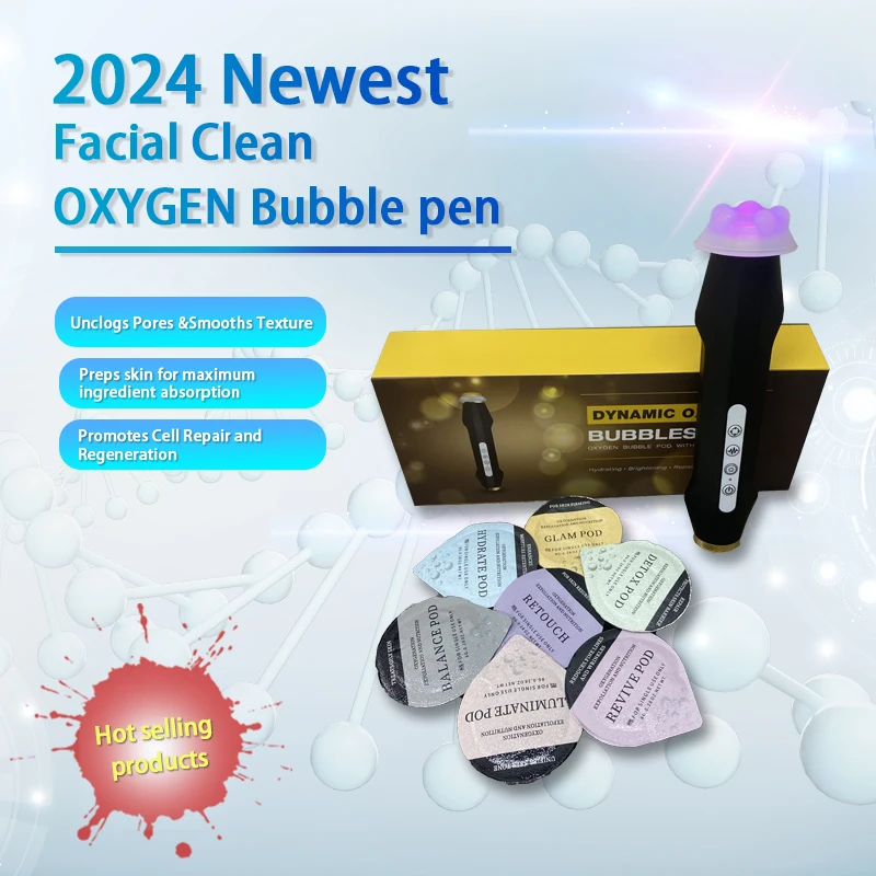 2024-New-design-co2-bubble-oxygenation-capsules-pods-rechargeable-oxygen-skin-tightening-facial ...