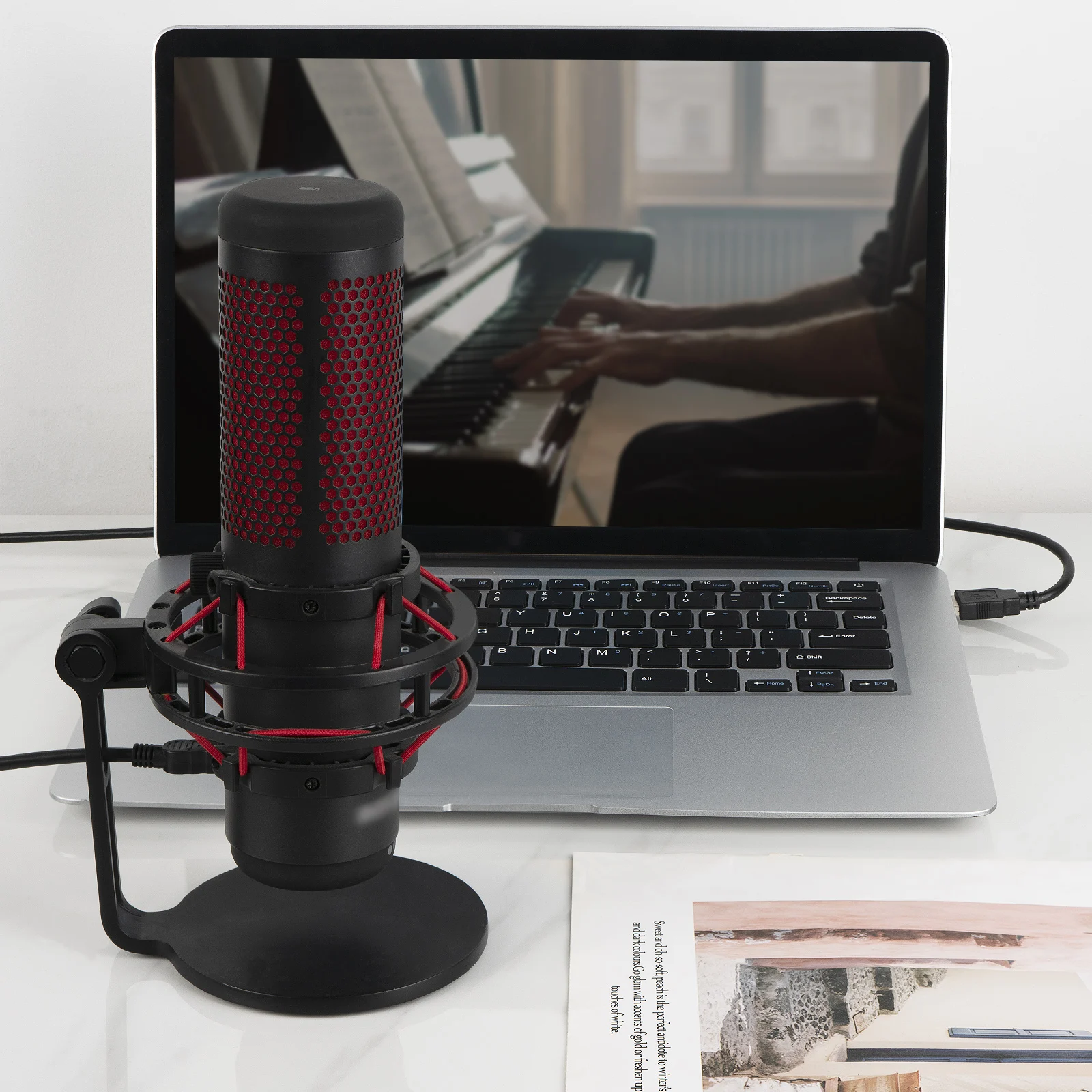 Микрофонный кабель Geekria для создателей Micro USB к USB 10 футов/300 ...