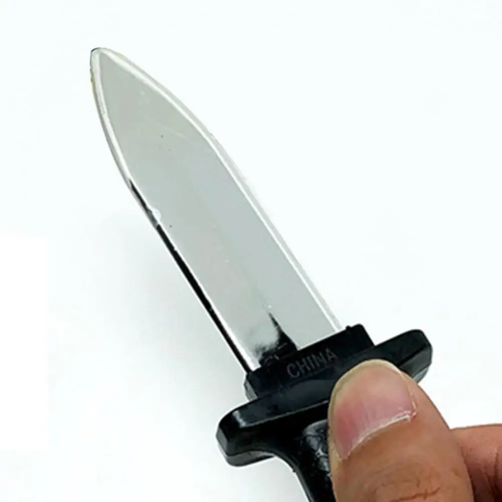 Simulation Magic Knife Cutter Fun Trick Spoof Anti-slip Fake Prank ...
