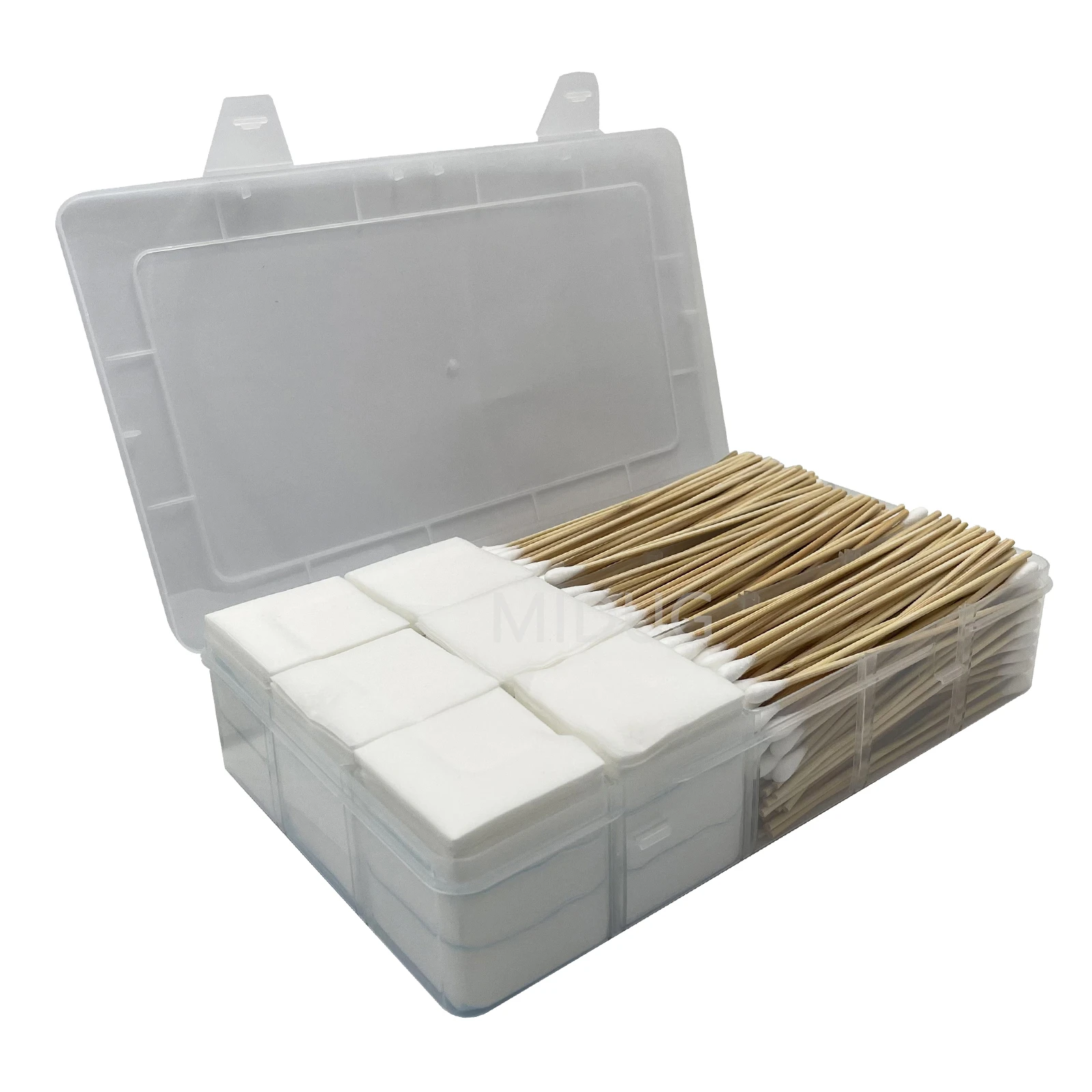 2'' Gun Cleaning Patches 6” Pistol Cleaning Cotton Swab In Storage Box ...