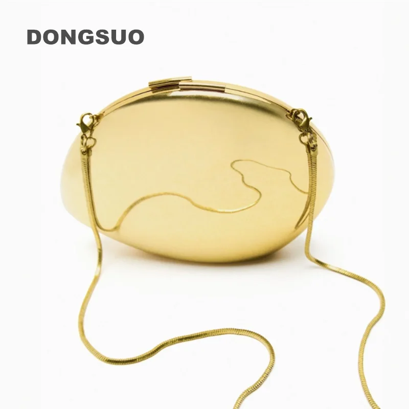 Women-metal-silver-gold-shell-bag-cute-Evening-Clutch-Bag-with-strap ...