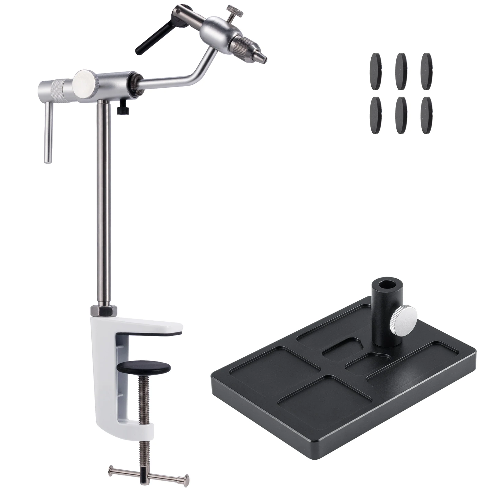 Fly Tying Vise Rotatable Standard Jaws C-Clamp Fly Fishing Material ...
