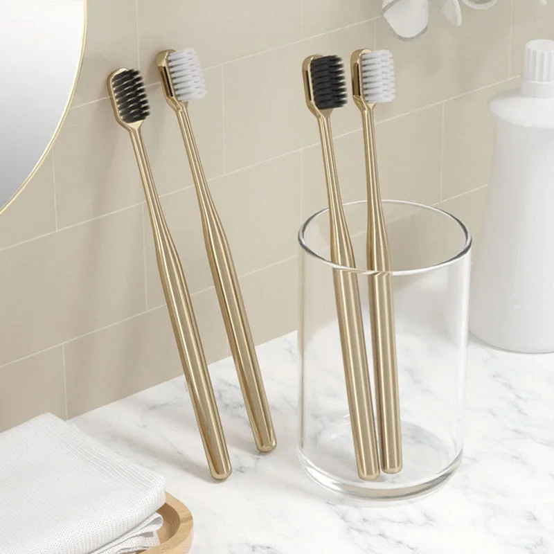 2-1Pc-Luxury-Soft-Toothbrush-Men-Women-Adult-Tooth-Brush-Electroplate ...