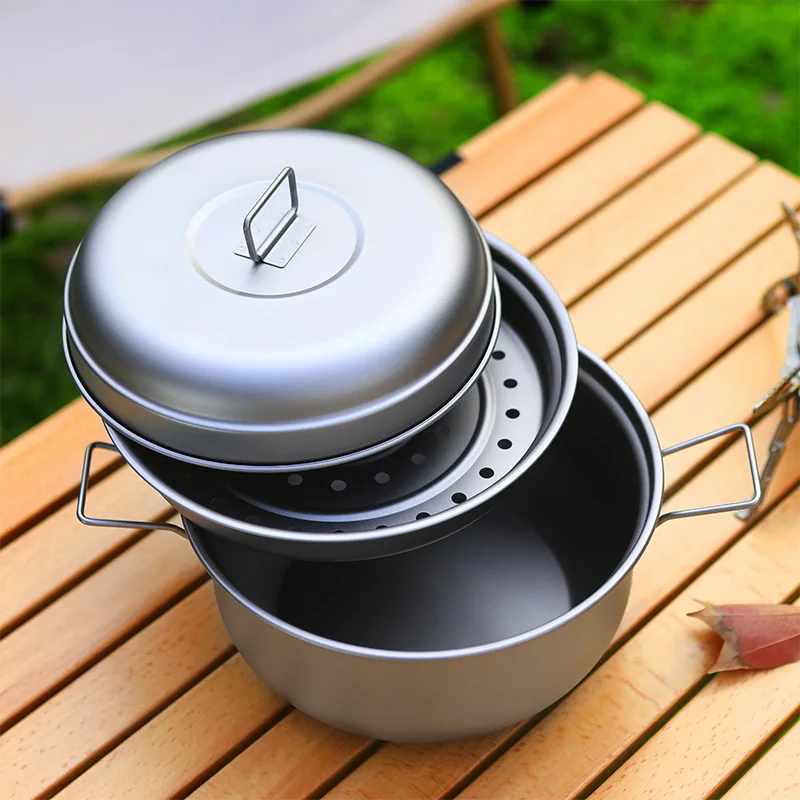 Small-Nature-Titanium-Crafts-Camping-Home-Cooking-Steamer-New-Cookware ...