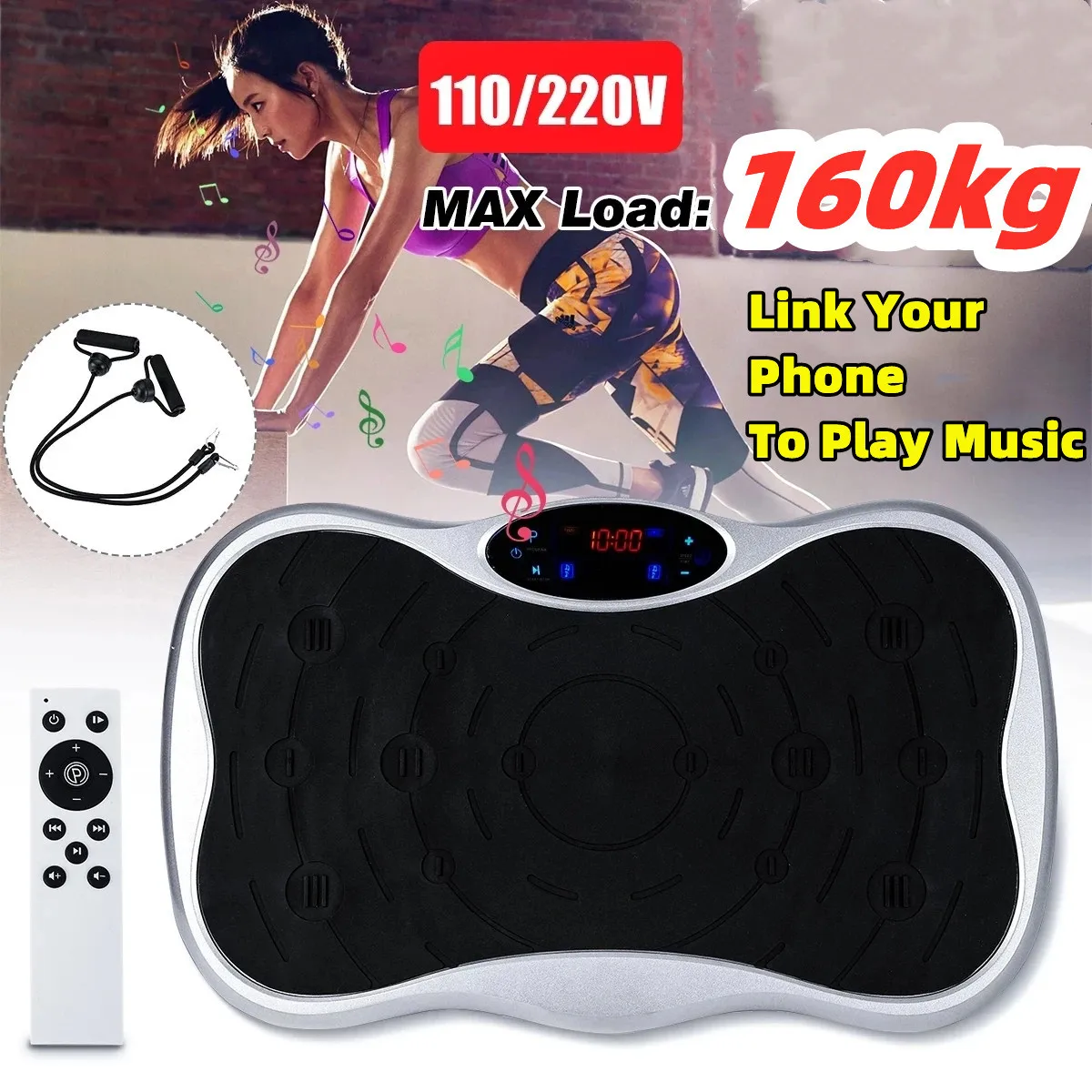 Exercise-Fitness-Slim-Vibration-Machine-Trainer-Plate-Platform-Body ...