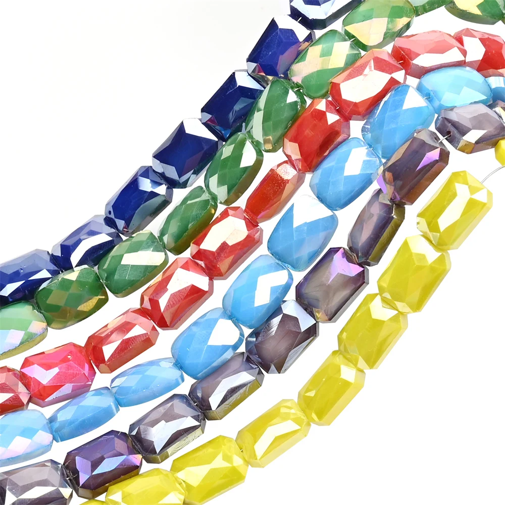 Rectangle-Austrian-Crystal-Beads-14-10mm-Cuboid-Shape-Glass-Loose-Beads ...