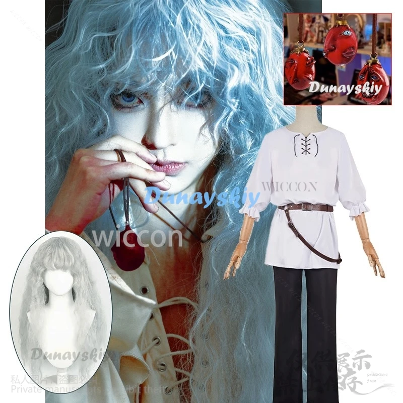Anime-Griffith-Cosplay-Costume-Roleplay-White-Suits-Shirt-Pants-Belt ...