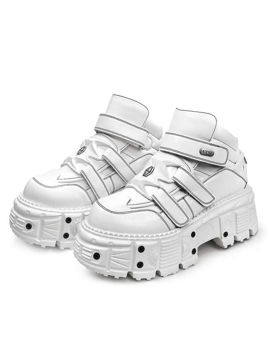 Spanish Rock Retro Punk Metal Muffin Leather Women Heightened Dark ...
