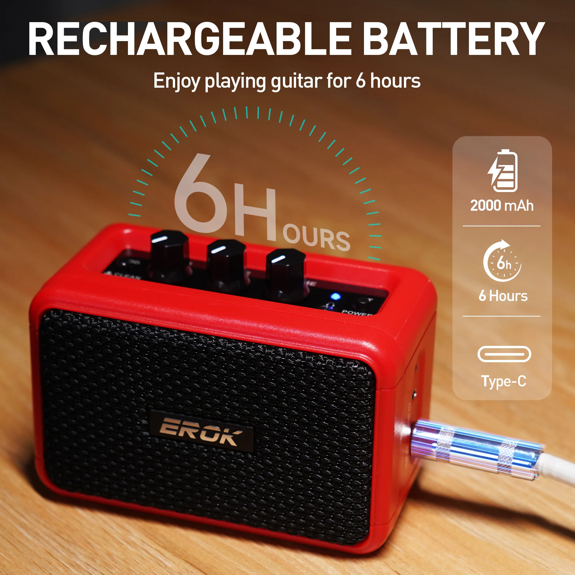 EROK AG-04 Amplifier Bluetooth Audio AMP Portable Speaker Electric ...