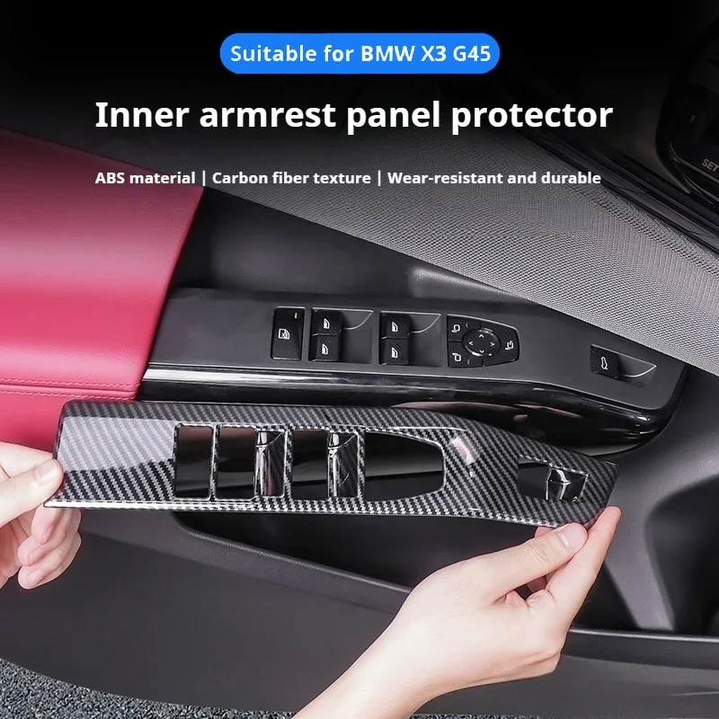4PCS ABS carbon fiber texture For BMW X3 G45 2025 Raise the window ...